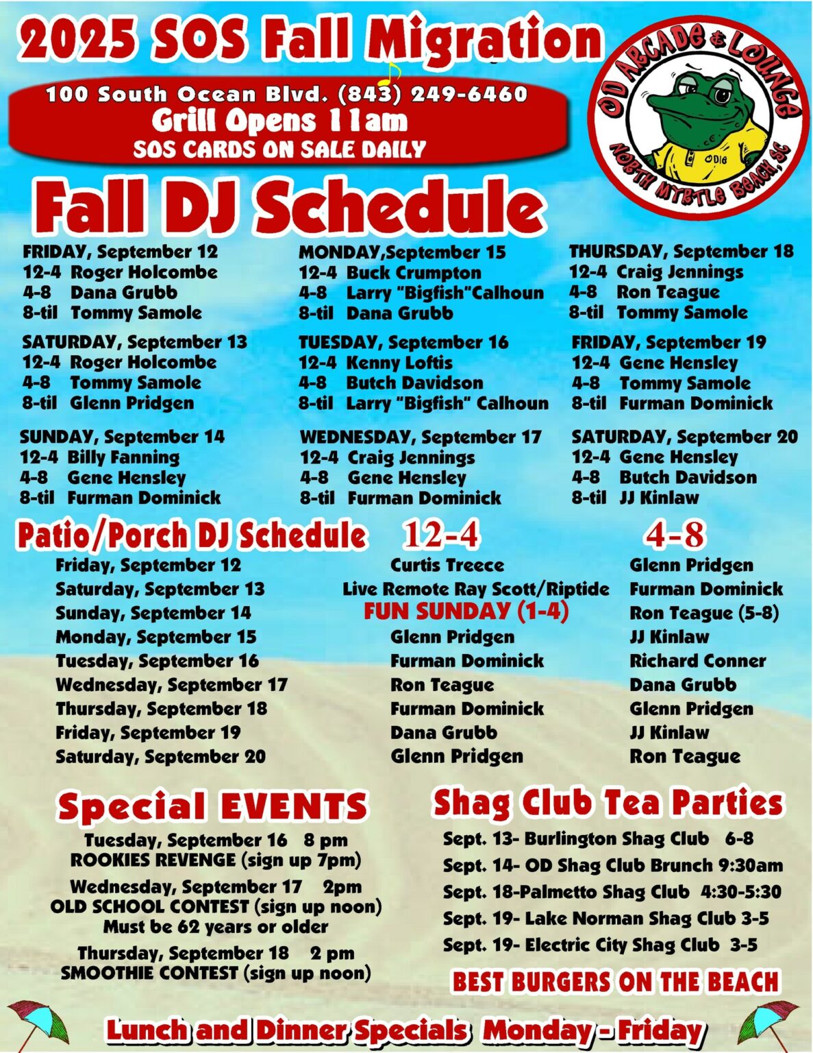 SOS Fall Migration 2025 - North Myrtle Beach | Explore NMB