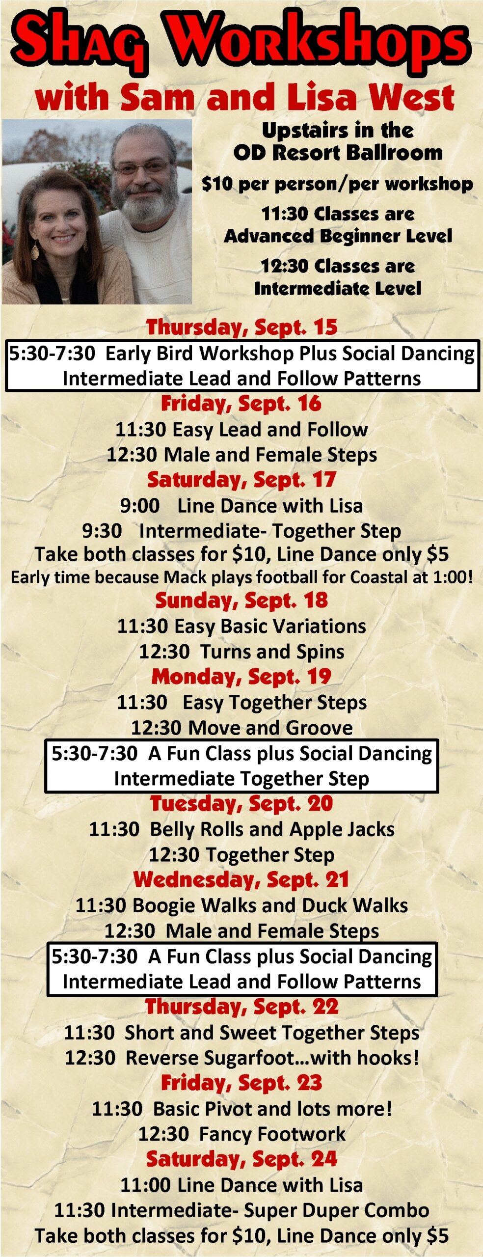 SOS Fall Migration Schedule North Myrtle Beach - Explore NMB