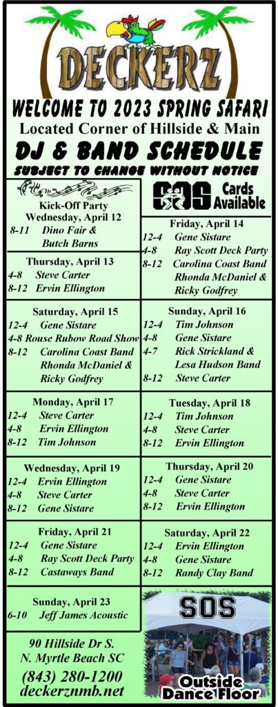 SOS - Spring Safari 2023 - North Myrtle Beach | Explore NMB