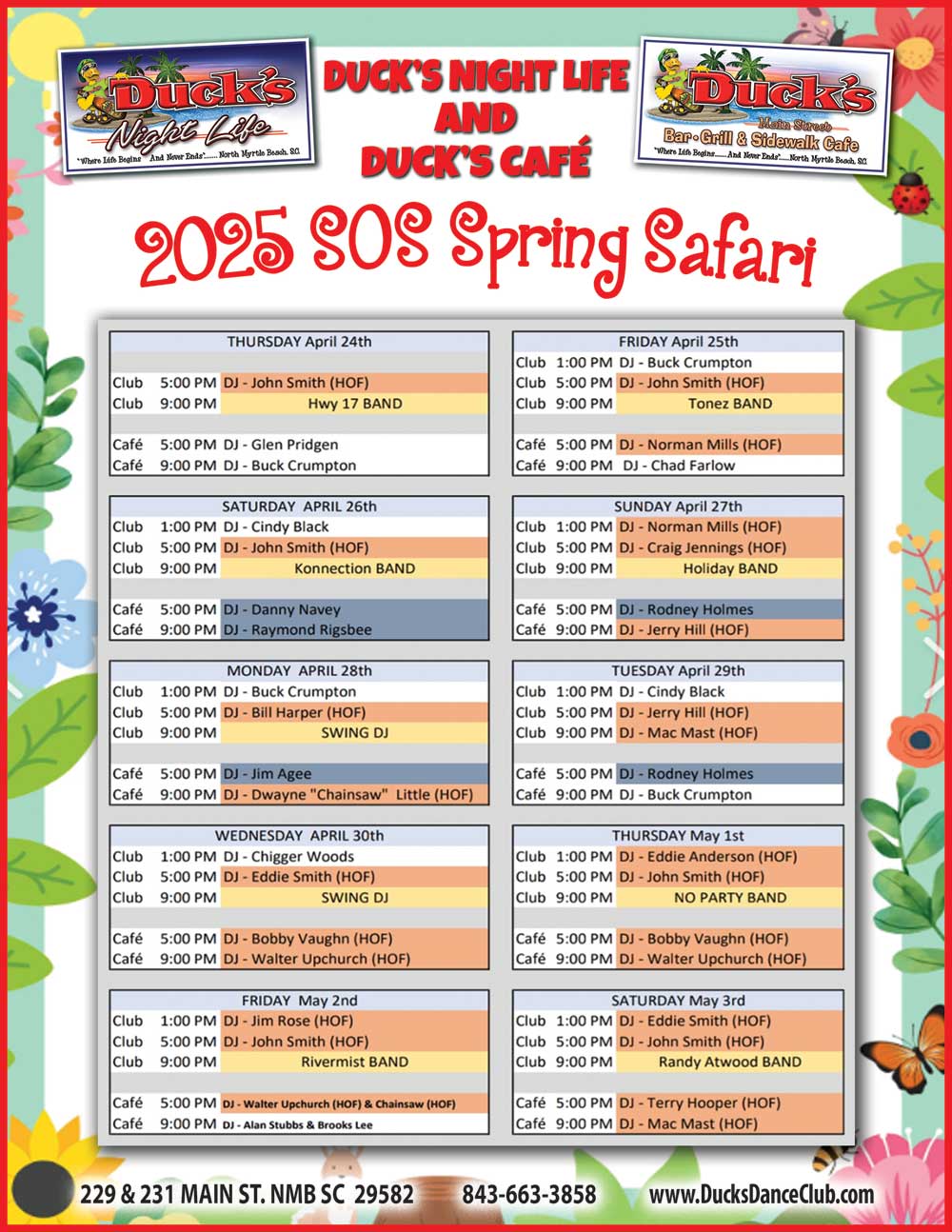 SOS - Spring Safari 2025 - North Myrtle Beach | Explore NMB