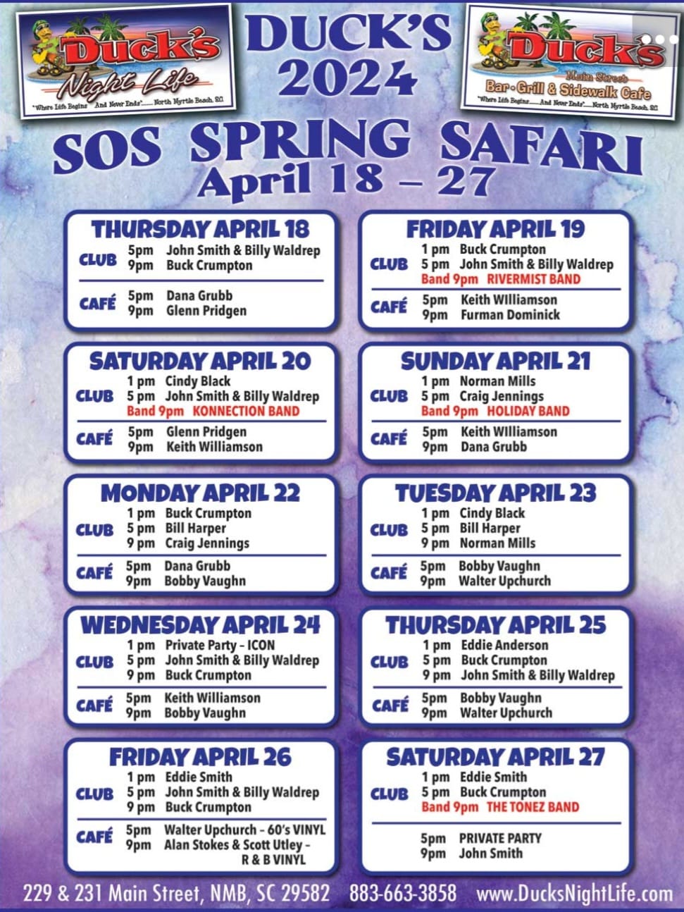 SOS - Spring Safari 2024 - North Myrtle Beach | Explore NMB